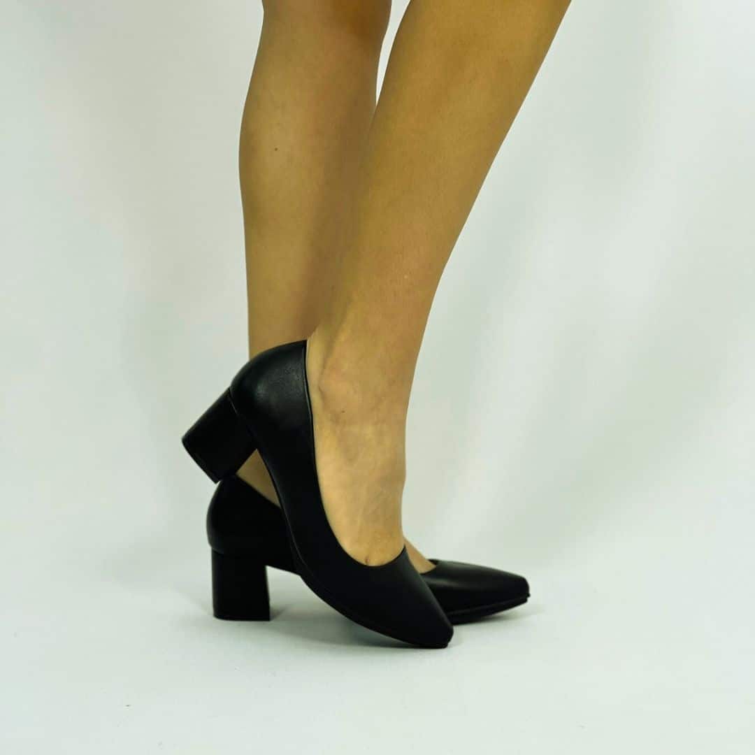 Classic Square Toe Block Heel Pumps – Geotoky