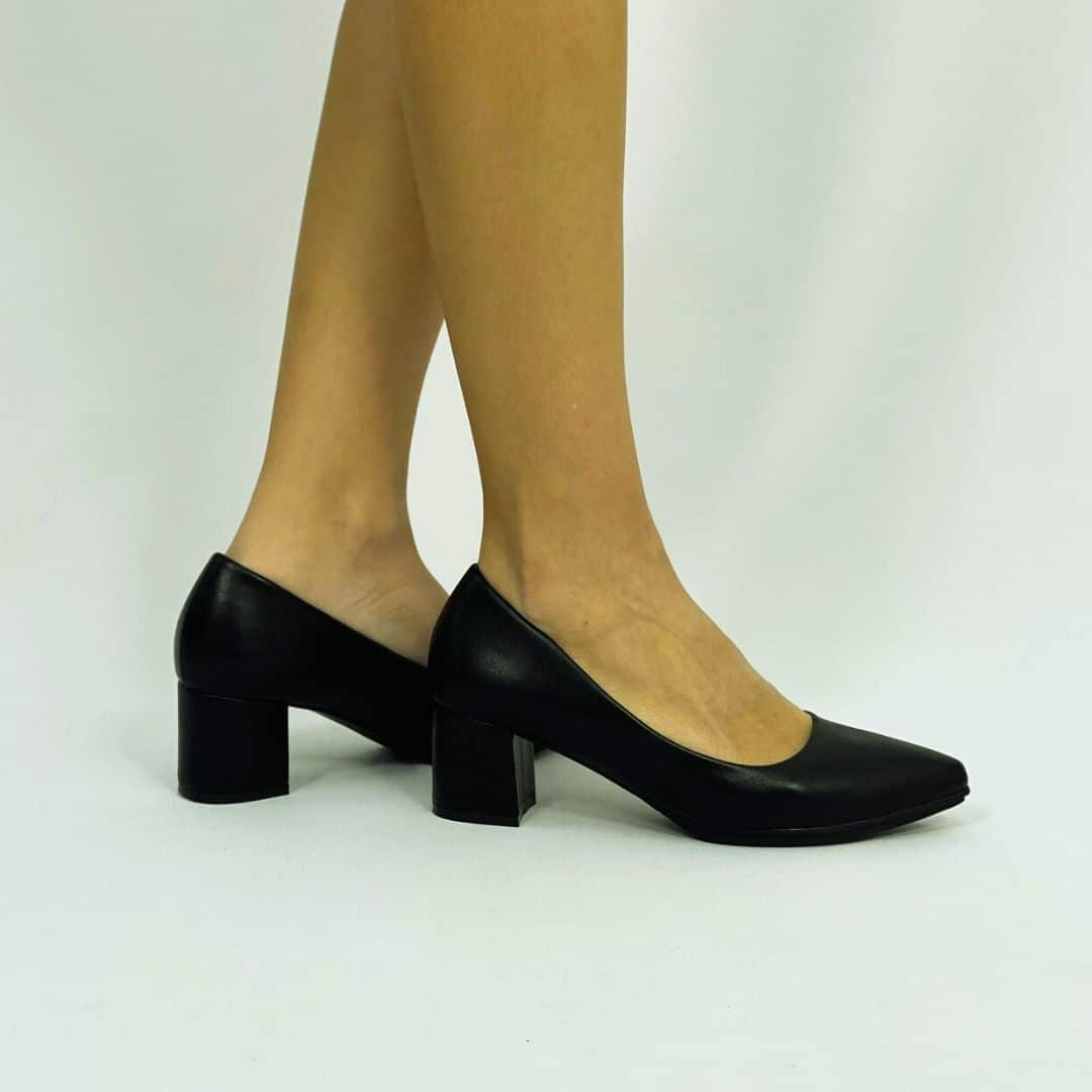 Classic Square Toe Block Heel Pumps – Geotoky