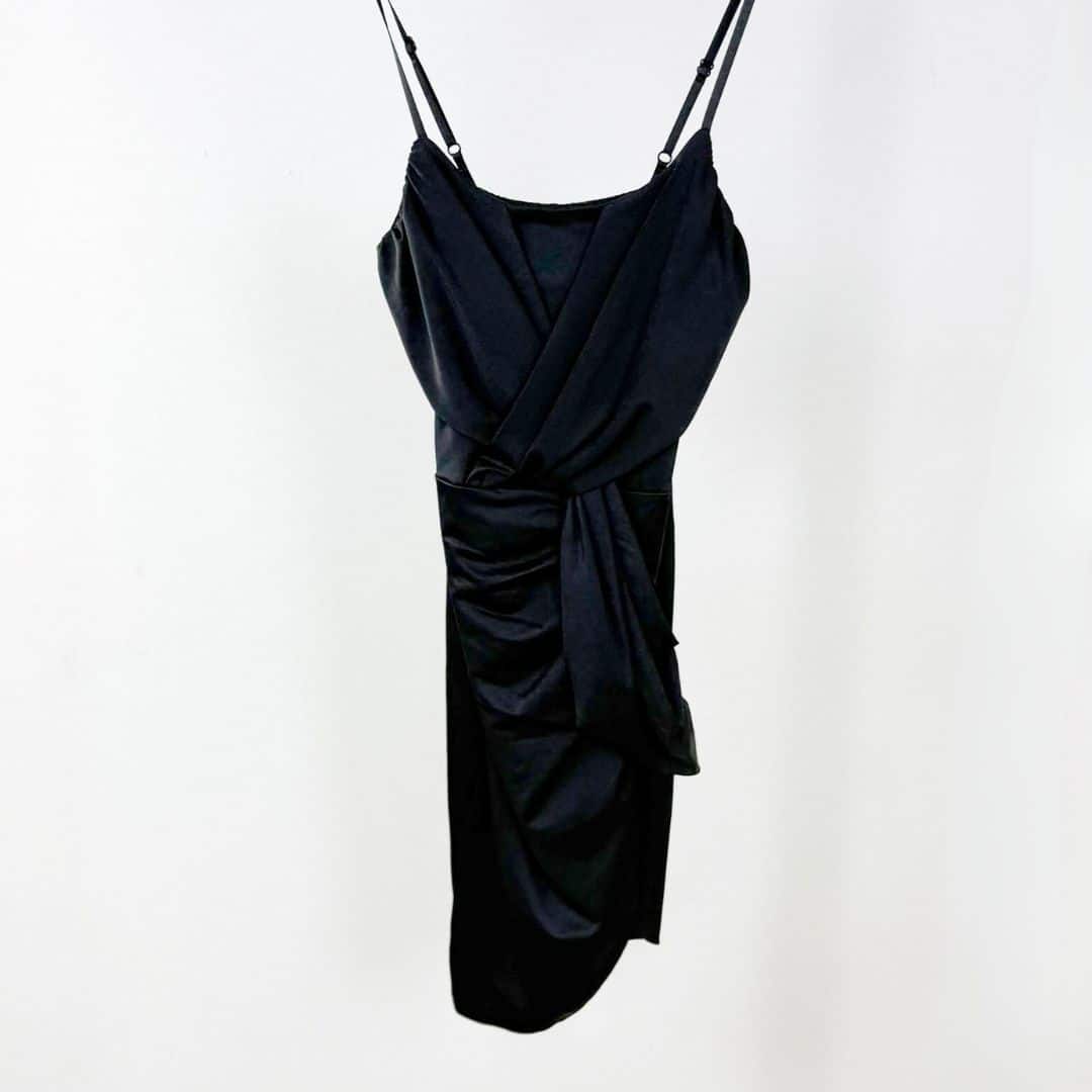 Draped Satin Bodycon Mini Dress – Geotoky